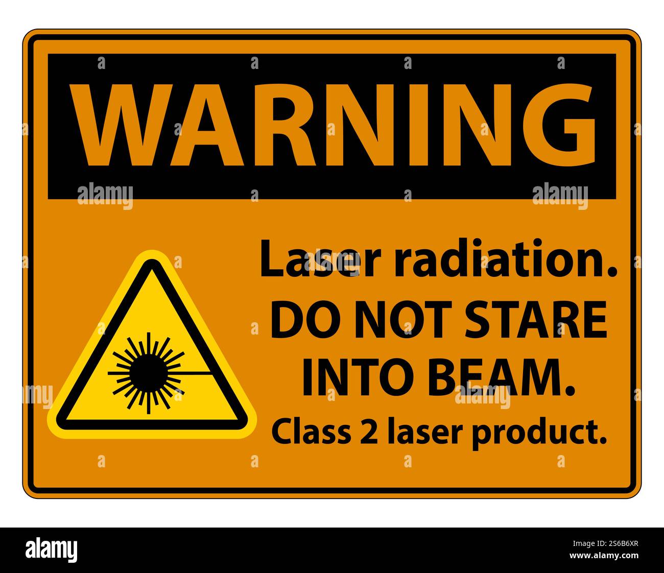 Warning Laser radiation,do not stare into beam,class 2 laser product ...