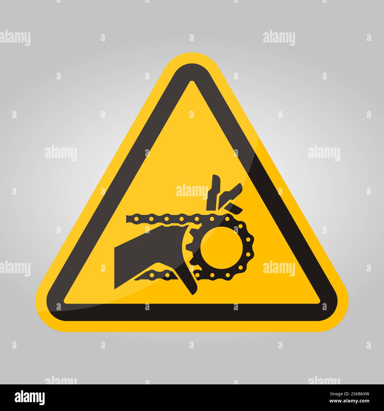 Hand Entanglement Chain Drive Symbol Sign, Vector Illustration, Isolate ...