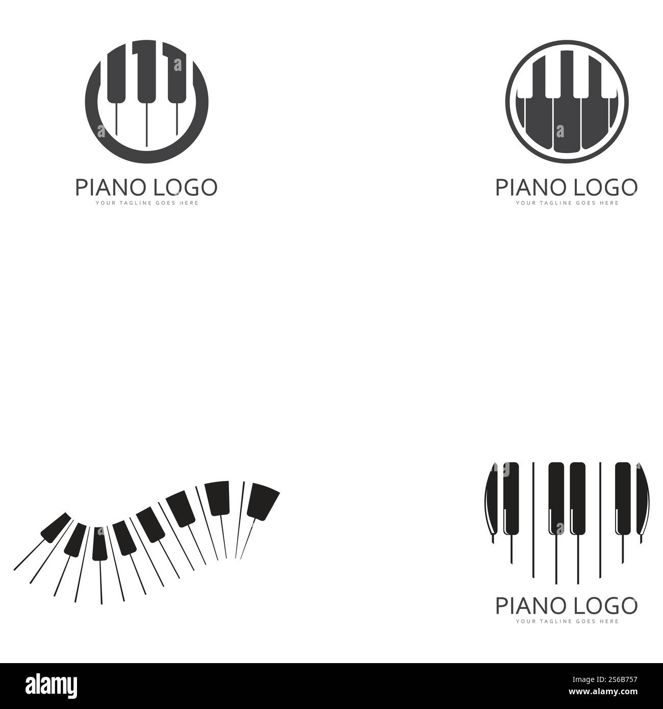 Piano keyboard logo design vector template Stock Vector Image & Art - Alamy