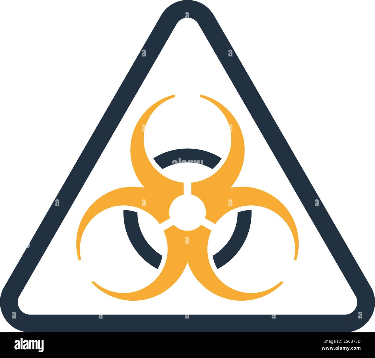 Icon Of Biohazard. Flat Color Design. Vector Illustration Stock Vector ...