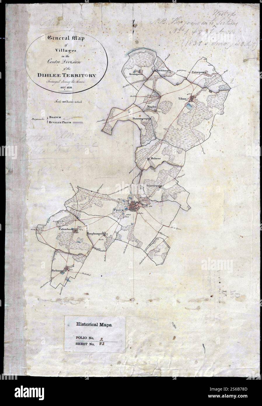 General map of villages in the Central Division of Delhi Territory, by ...