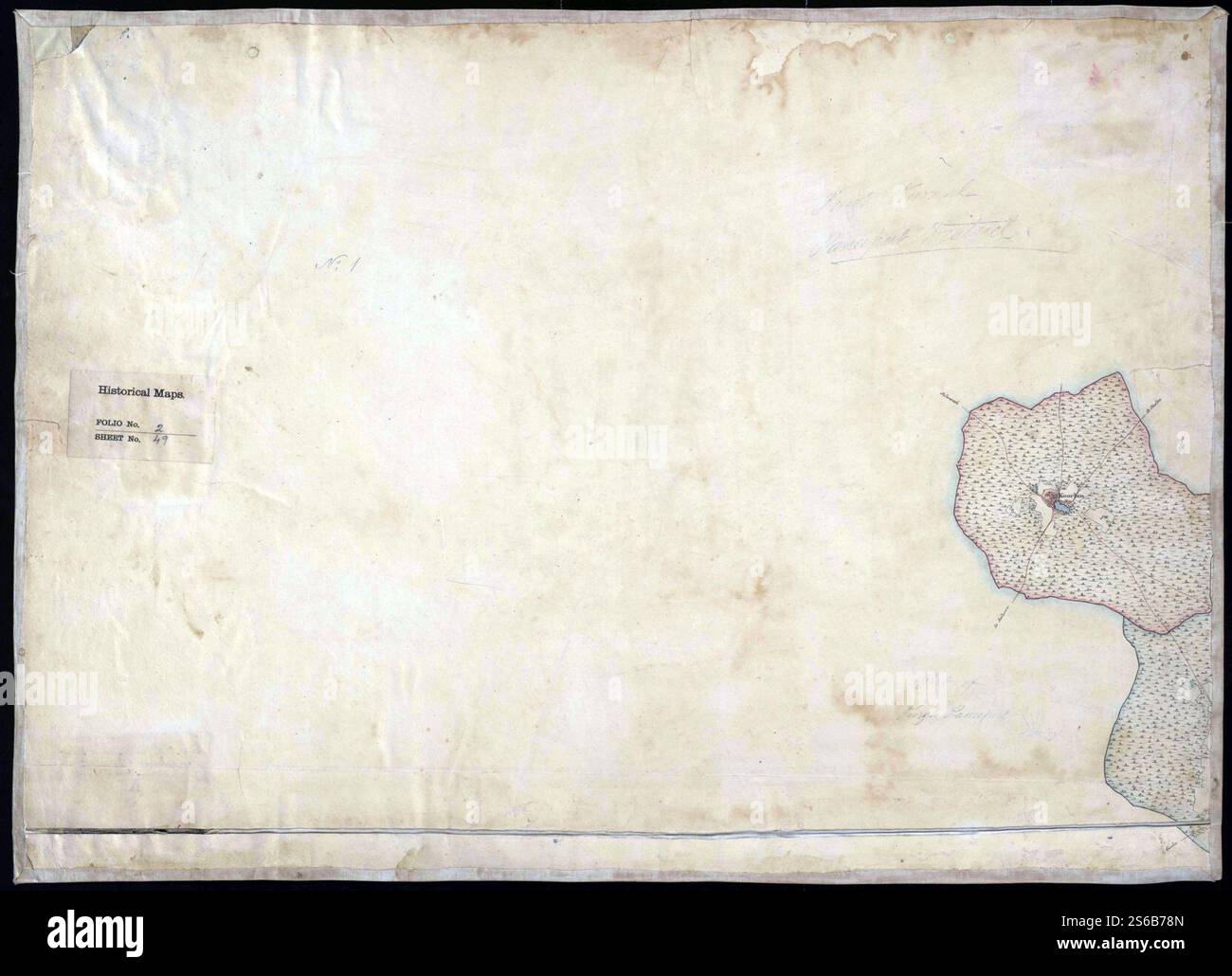 General map of villages in the Northern Division of Delhi Territory ...