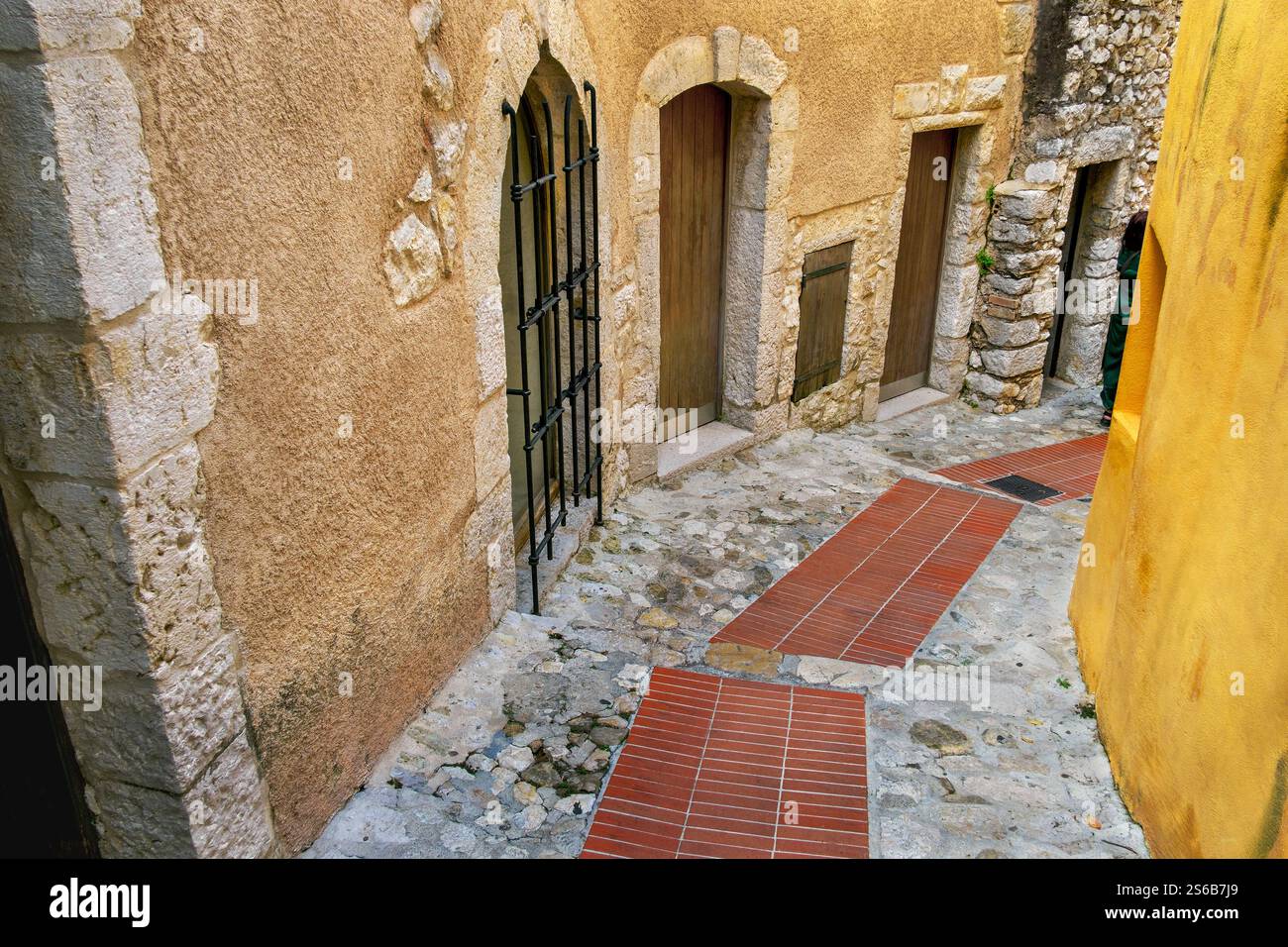 Medieval footpath, Eze, France Stock Photo - Alamy
