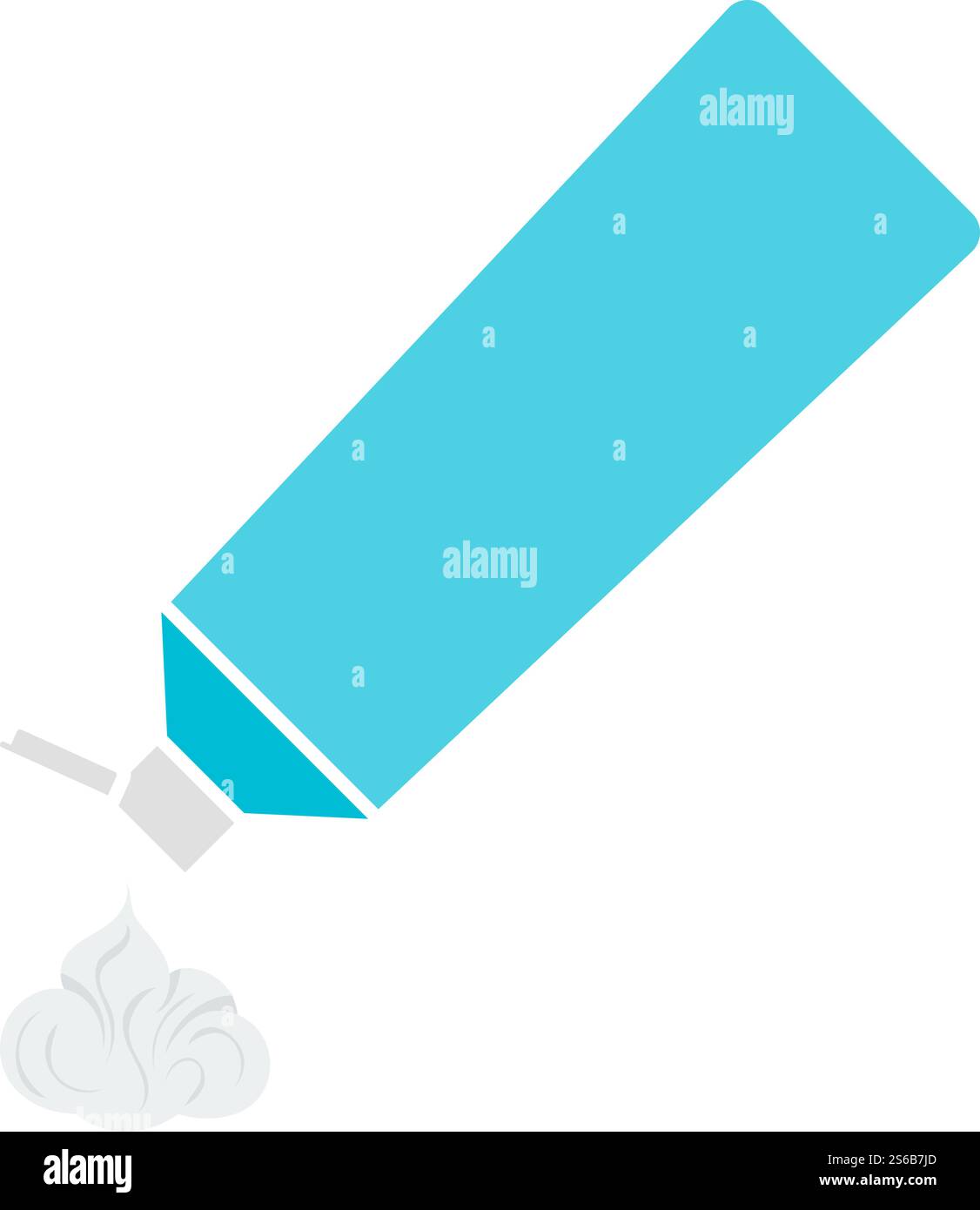 Toothpaste Tube Icon. Flat Color Design. Vector Illustration Stock ...