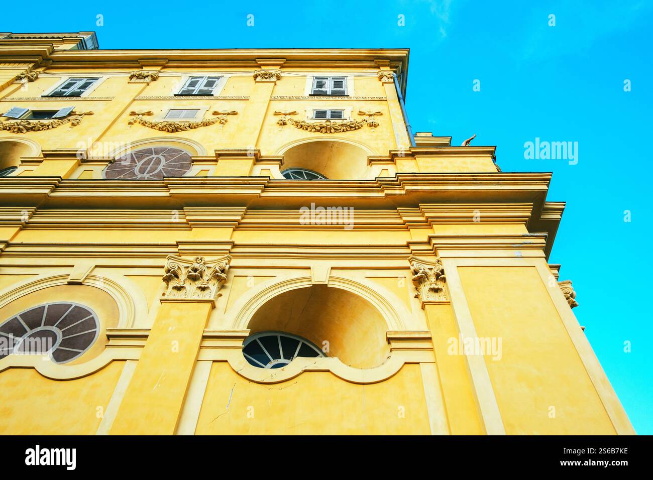 Chapel of Mercy, building exterior, low angle view, Nice, France Stock ...
