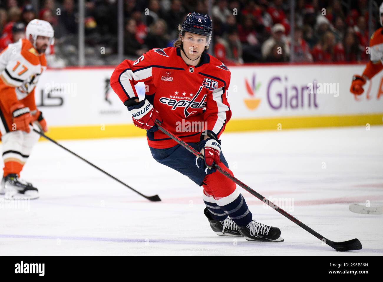 Washington Capitals Defenseman Jakob Chychrun 6 In Action During The