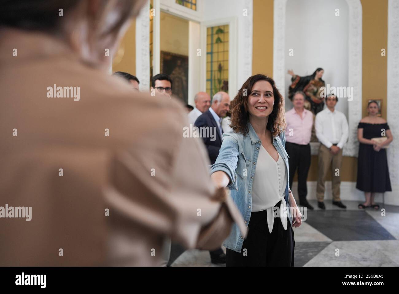 Peru, Peru. 16th Jan, 2025. Isabel Díaz Ayuso, during her visit to the ...
