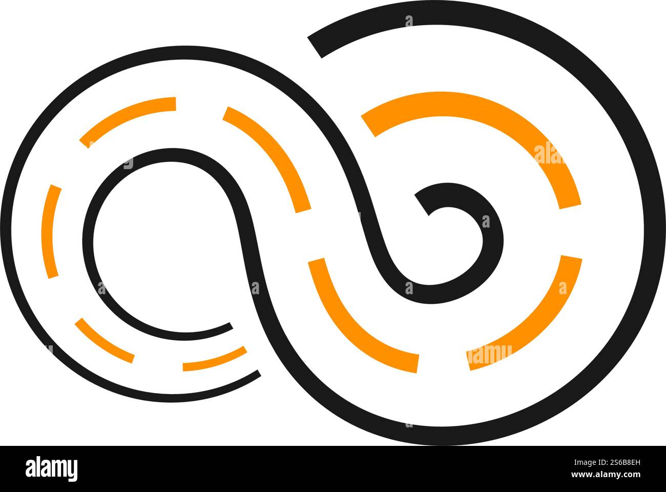 Infinity Way logo and symbol illustration vector design Stock Vector ...