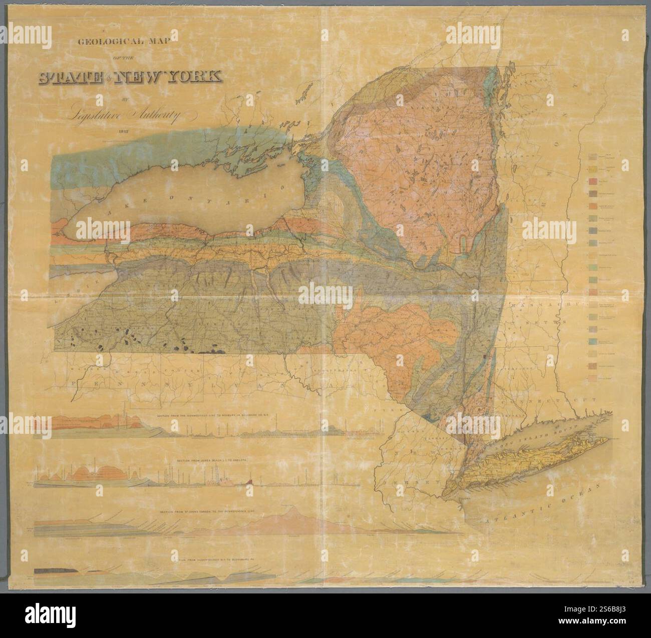 Geological map of the state New York -- by Legislative Authority ...