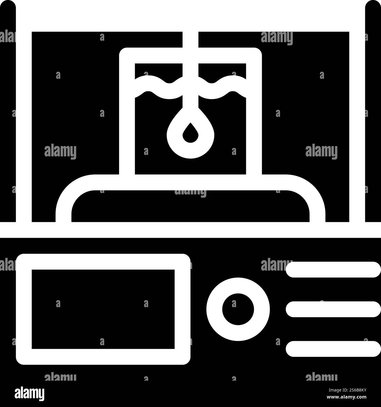 alcohol meter glyph icon vector. alcohol meter sign. isolated contour ...