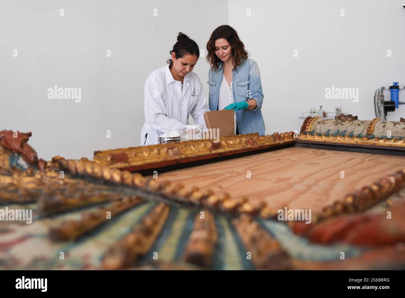 Peru, Peru. 16th Jan, 2025. Isabel Díaz Ayuso, during her visit to the ...