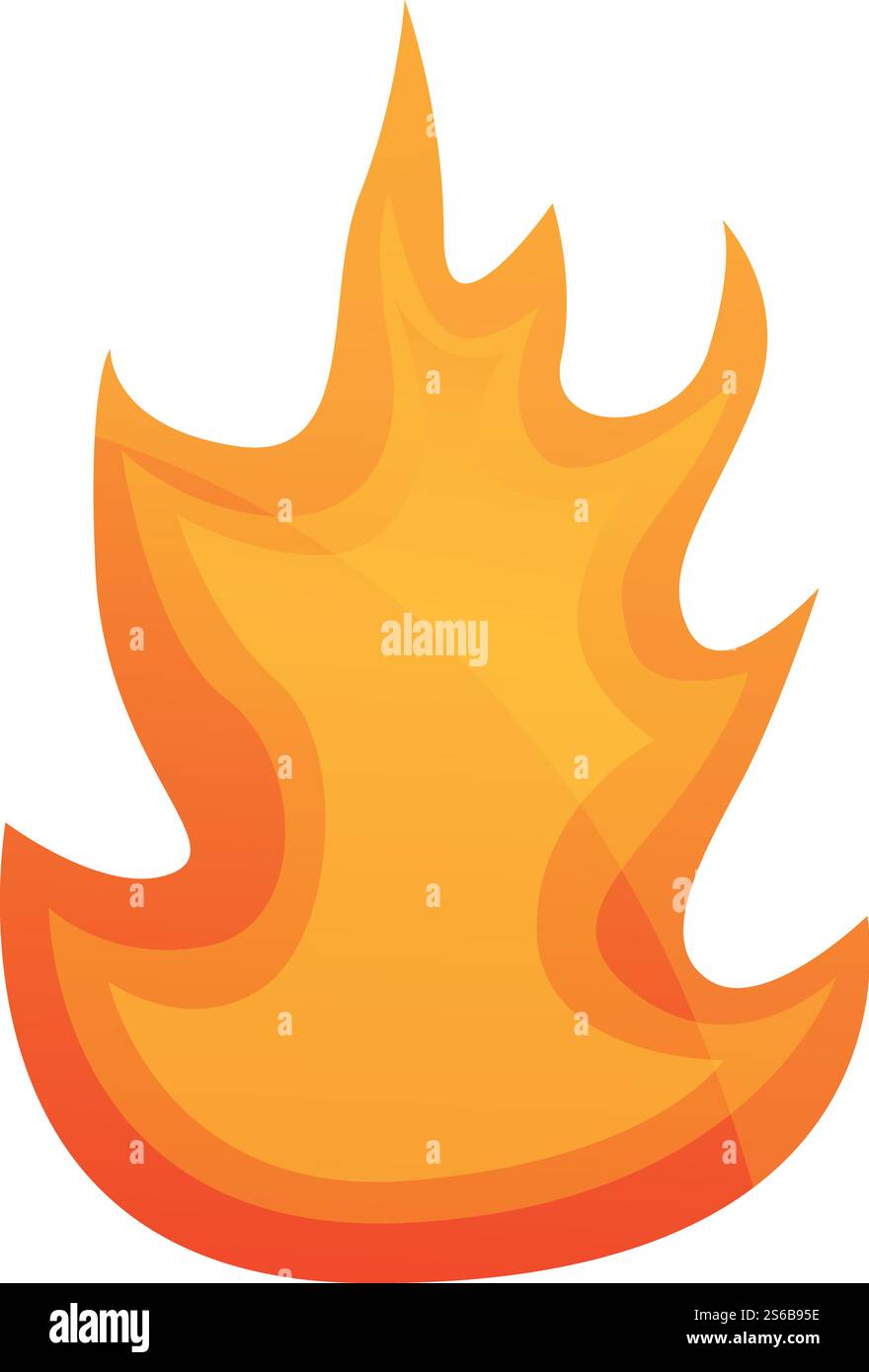 Graphic fire flame icon. Cartoon of graphic fire flame vector icon for ...
