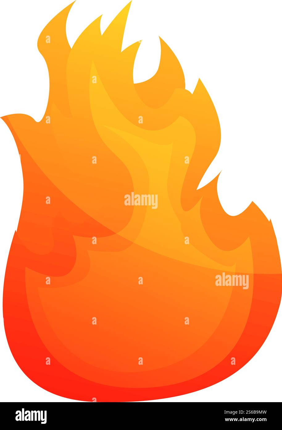 Fireball fire flame icon. Cartoon of fireball fire flame vector icon ...