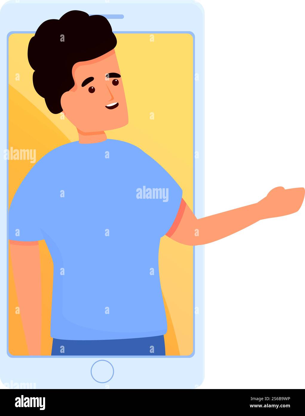 Phone video call icon. Cartoon of phone video call vector icon for web ...
