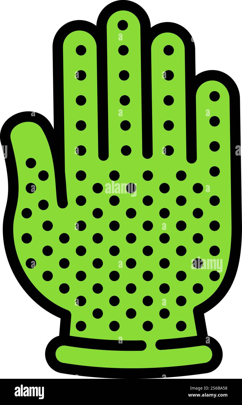 Gardening glove icon. Outline gardening glove vector icon for web design isolated on white ...
