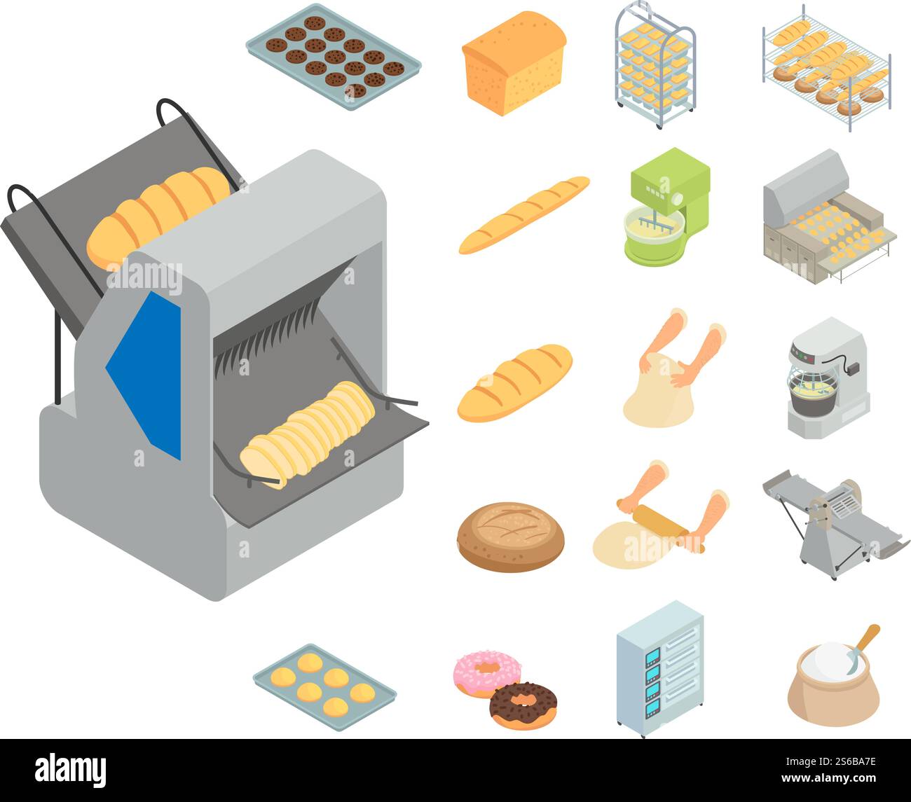 Bakery station Stock Vector Images - Alamy