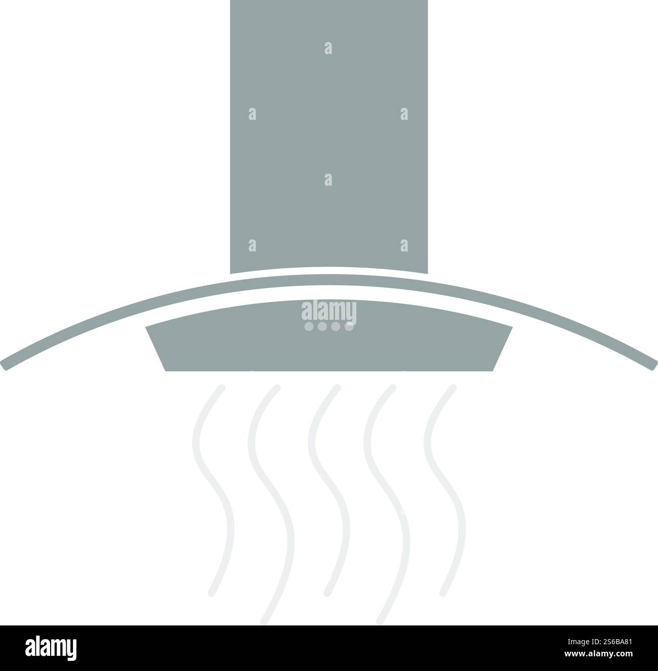 Kitchen Hood Icon. Flat Color Design. Vector Illustration Stock Vector ...