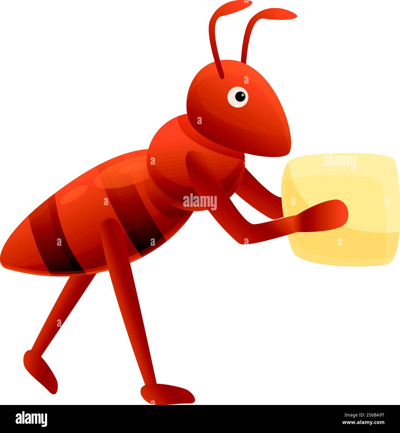 Ant cube sugar icon. Cartoon of ant cube sugar vector icon for web ...