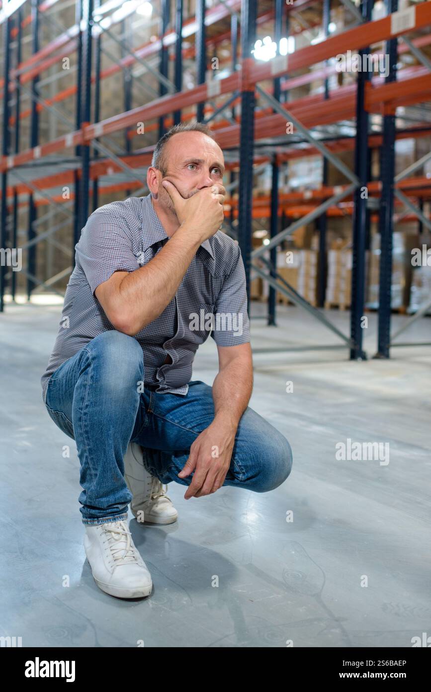 Stressed warehouse worker hi-res stock photography and images - Alamy