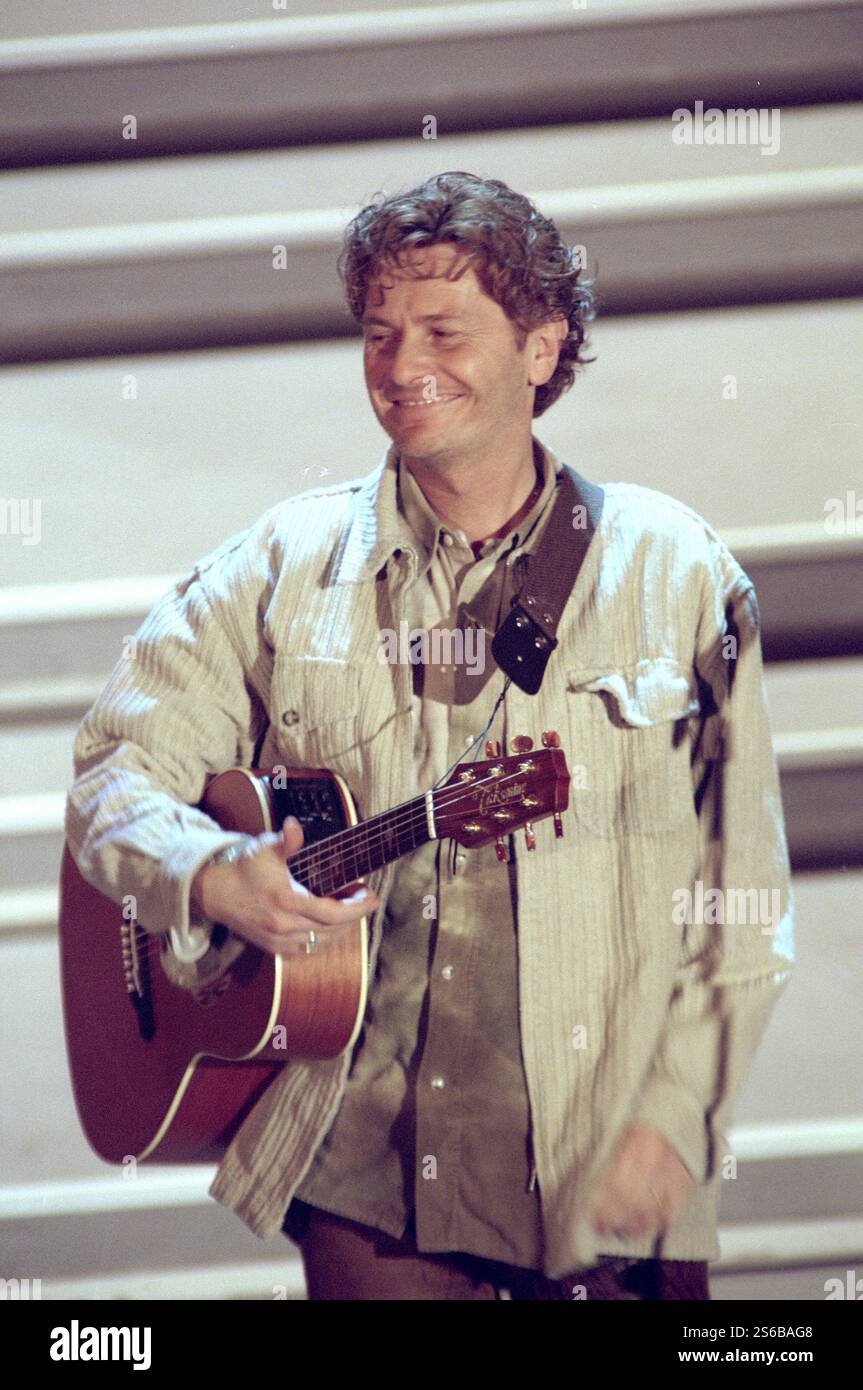 Sanremo Italy 24/02/1996: Ron, Italian singer, during the Sanremo ...