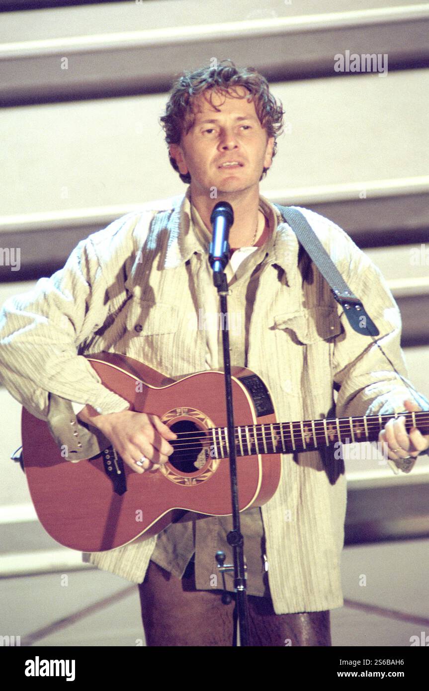 Sanremo Italy 24/02/1996: Ron, Italian singer, during the Sanremo ...