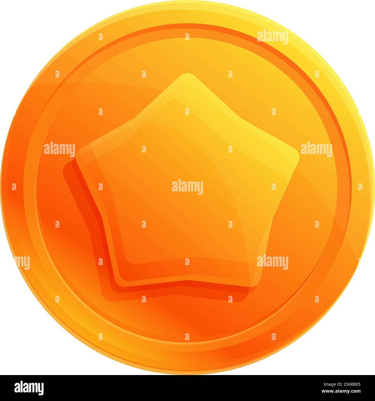 Badge token icon. Cartoon of badge token vector icon for web design ...