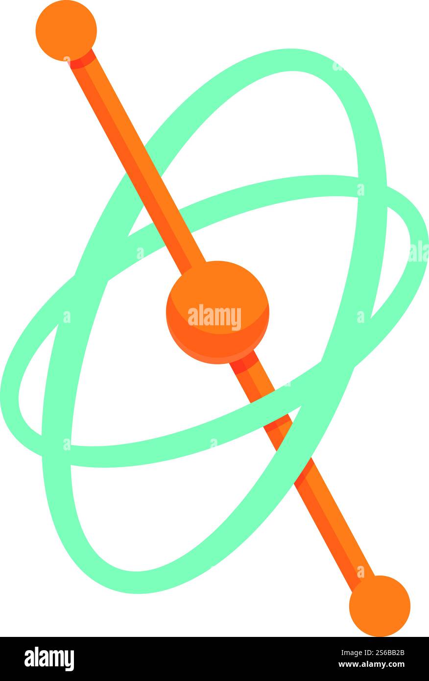 Spiral gyroscope icon. Cartoon of spiral gyroscope vector icon for web ...