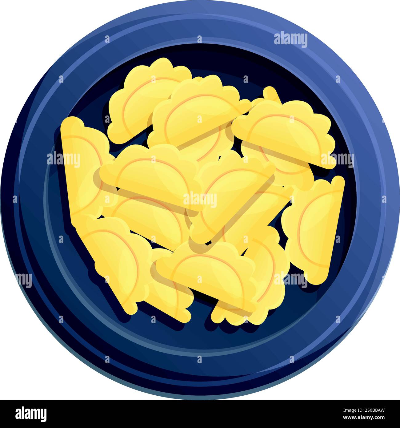 Fresh potato dumplings icon. Cartoon of fresh potato dumplings vector ...