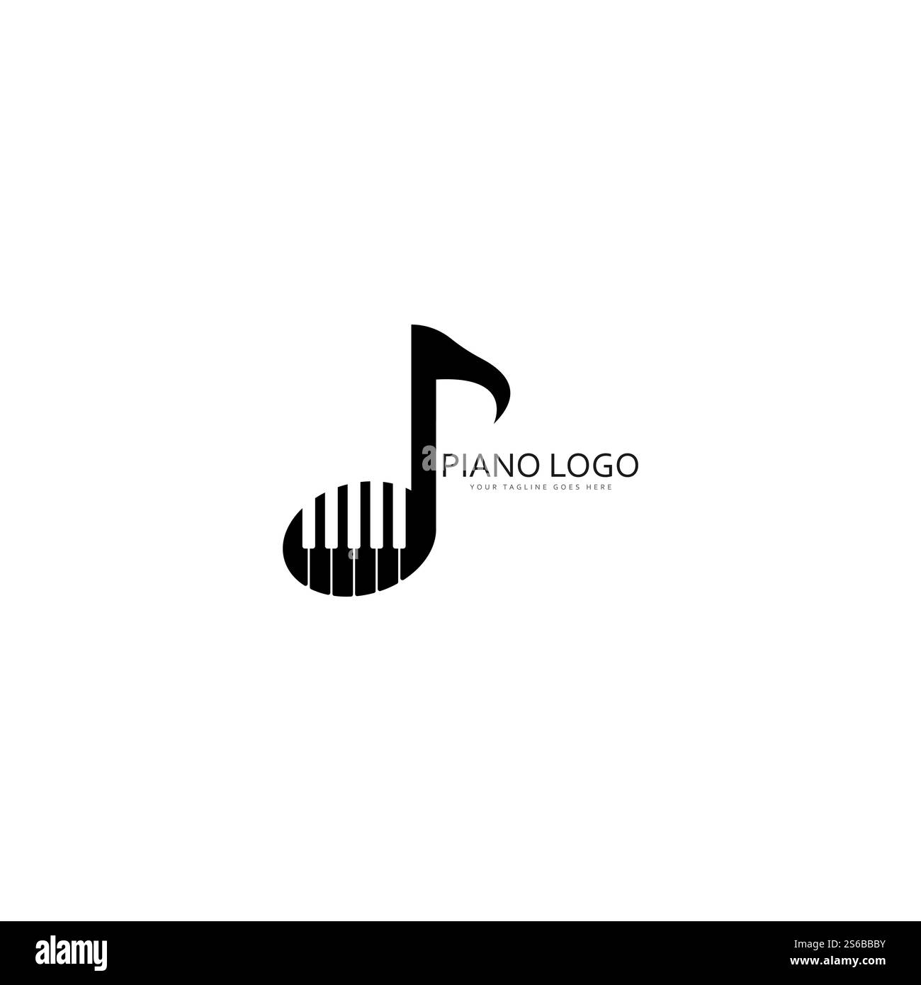 Piano keyboard logo design vector template Stock Vector Image & Art - Alamy