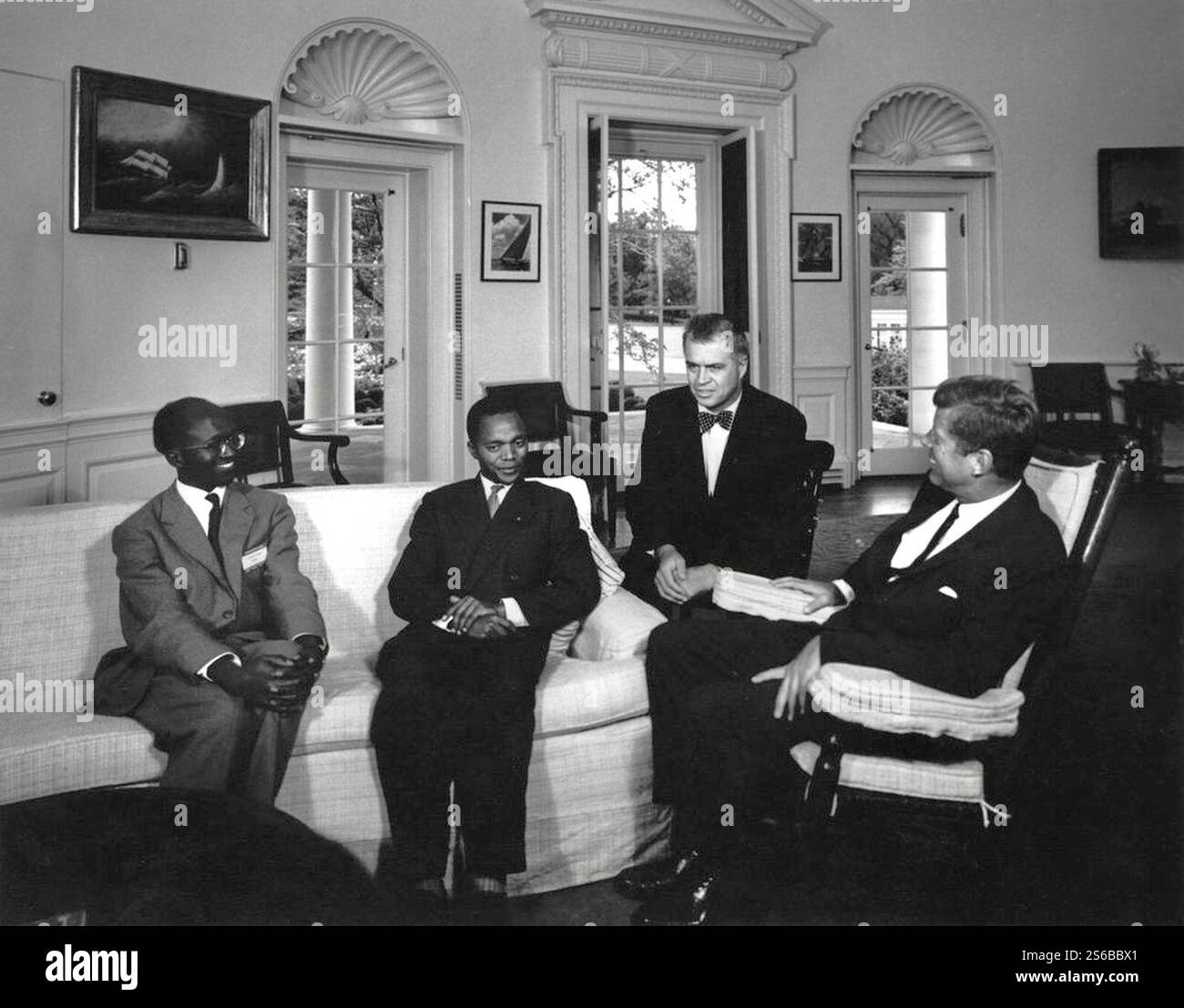 Gaspard Cyimana, Gregoire Kayibanda, Soapy Williams, and John Kennedy ...