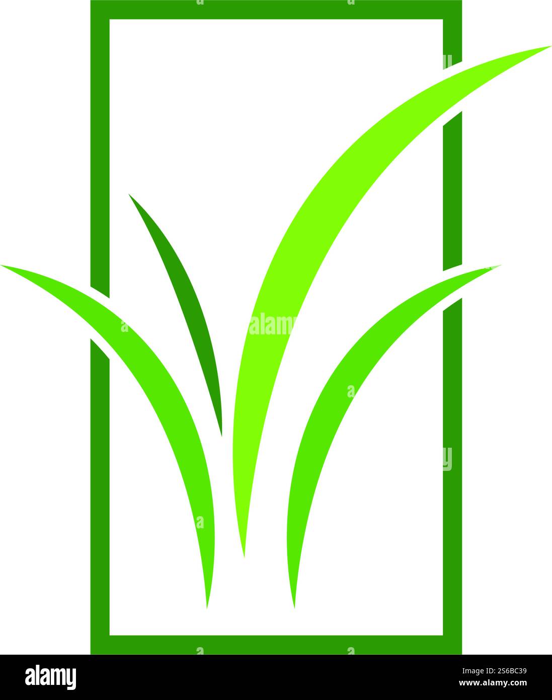 Natural Grass ilustration logo vector design Stock Vector Image & Art ...