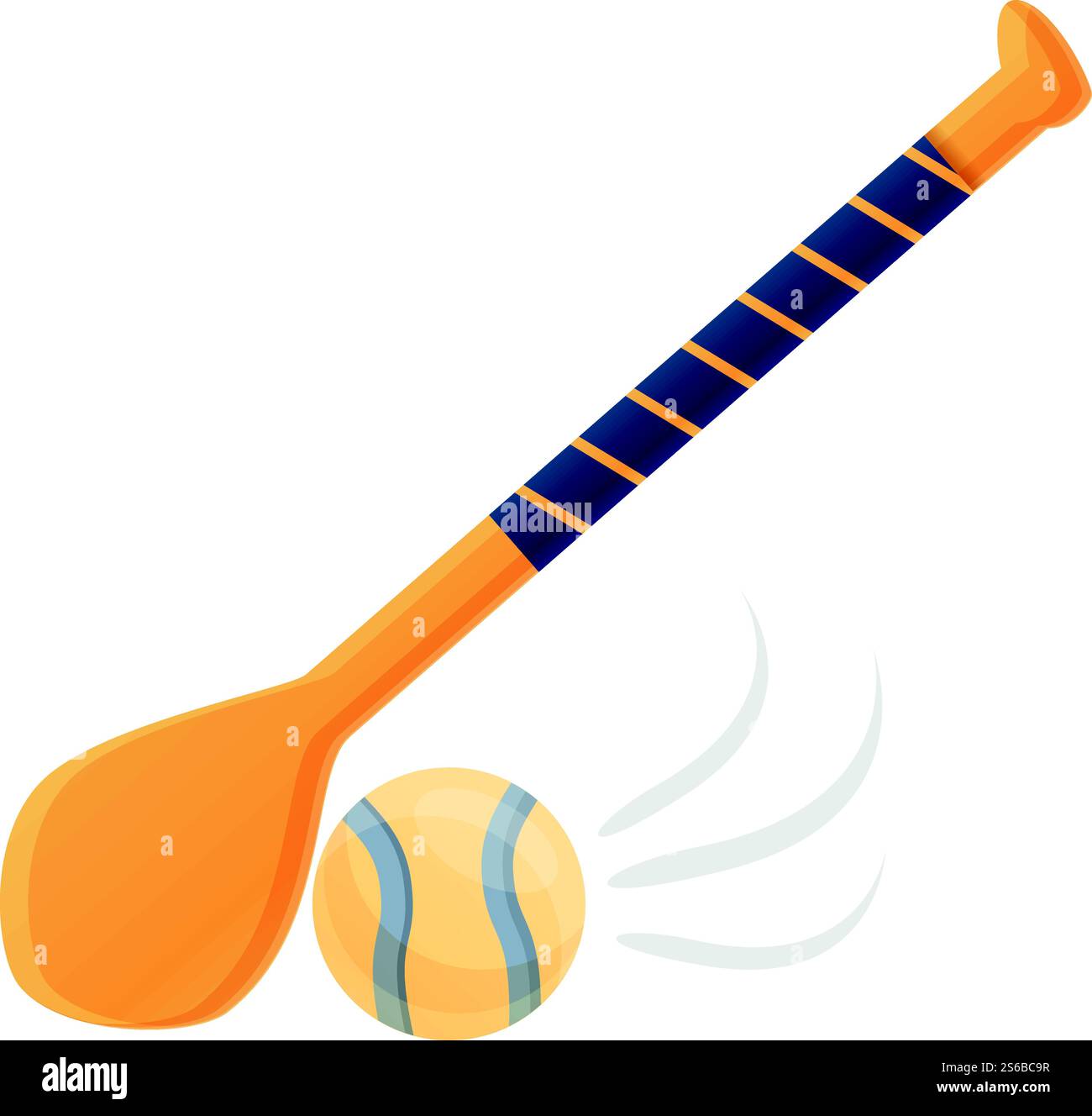 Hurling stick ball icon. Cartoon of hurling stick ball vector icon for ...