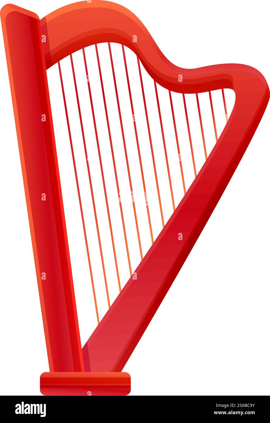Harp ancient icon. Cartoon of harp ancient vector icon for web design ...