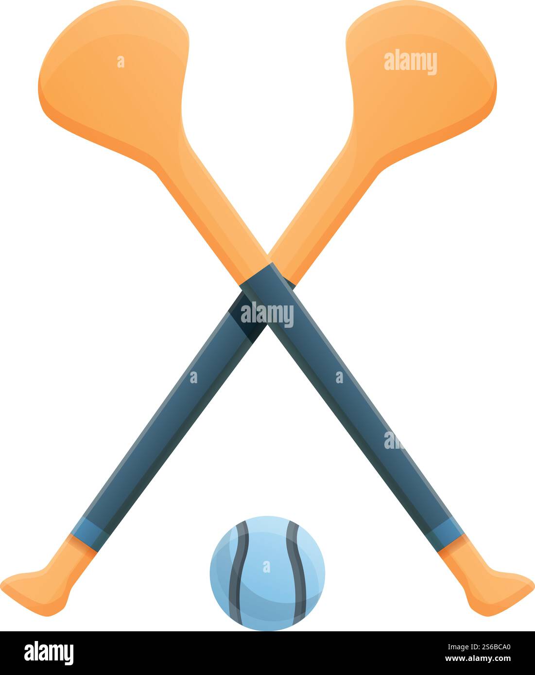 Hurling crossed sticks icon. Cartoon of hurling crossed sticks vector ...