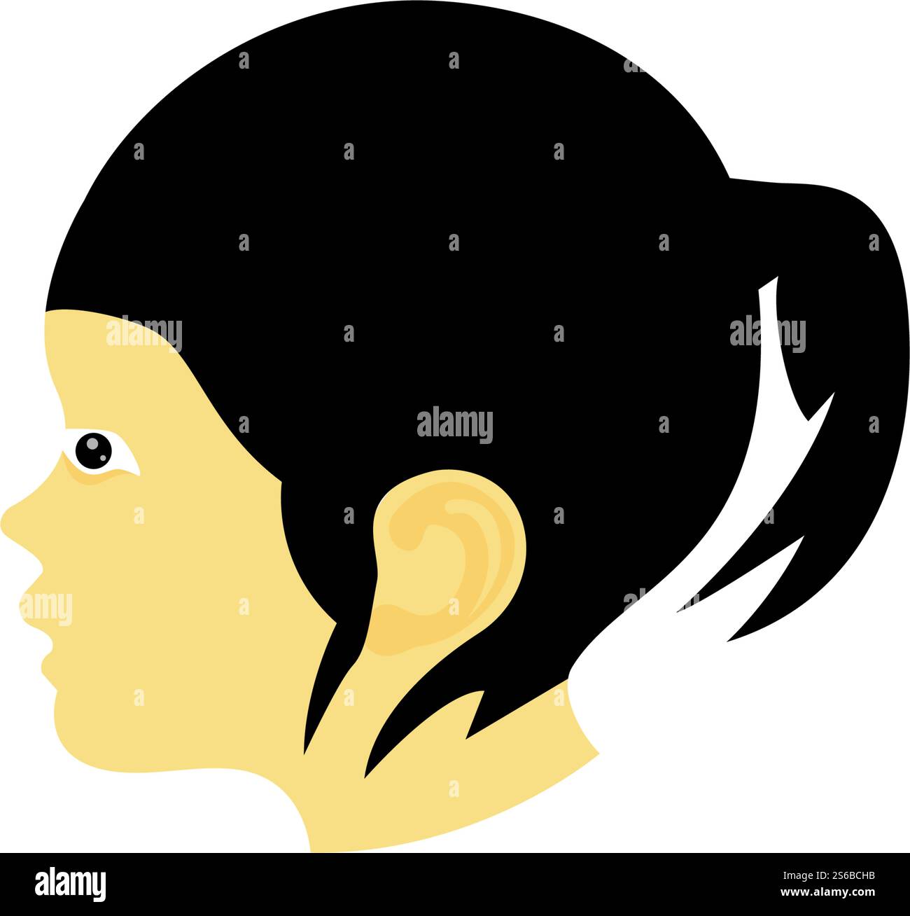 Beautiful Girl face vector illustration Stock Vector Image & Art - Alamy