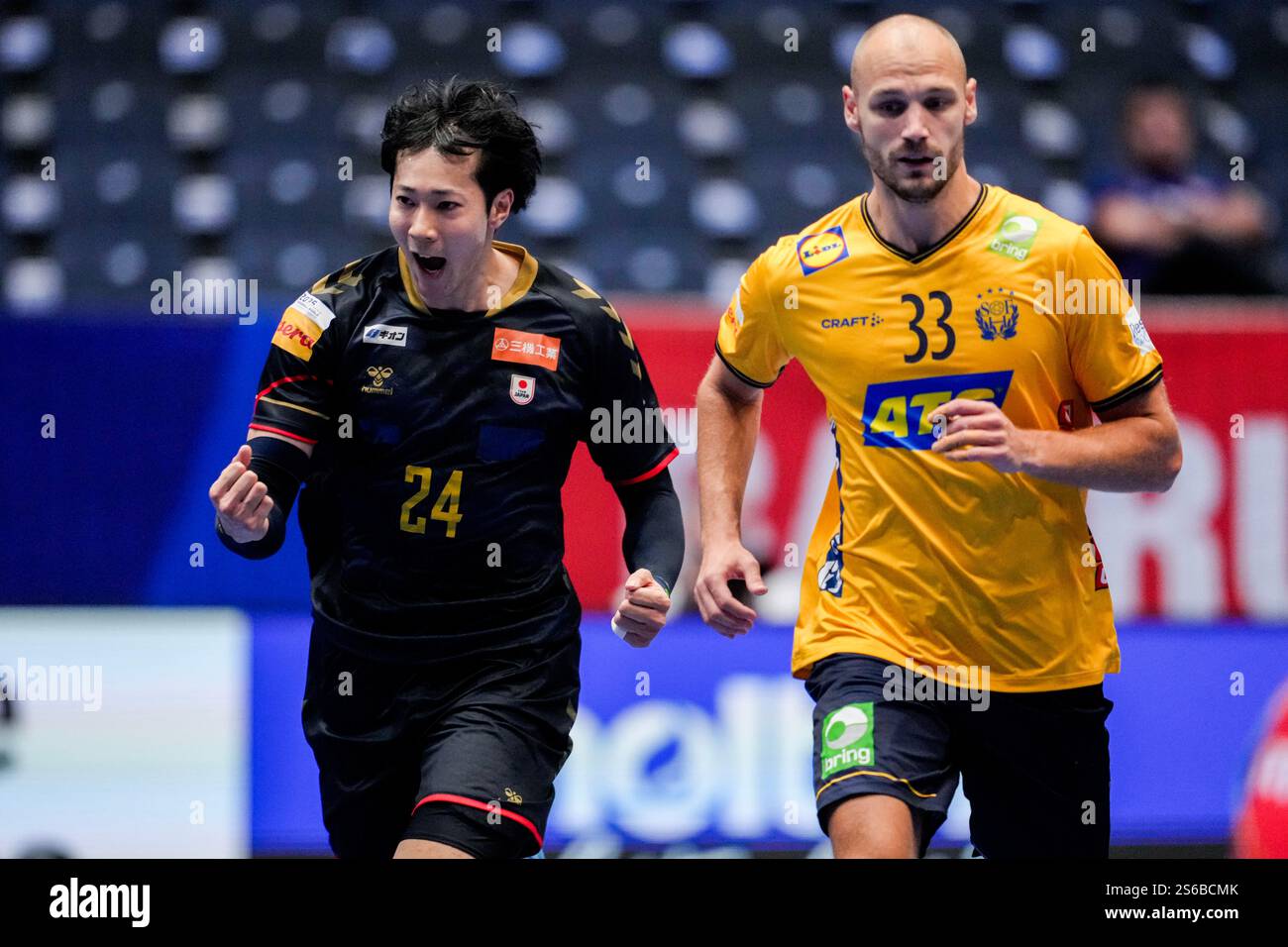 Fornebu 20250116. Sweden's Jim Gottfridsson and Sweden's Lukas Sandell ...