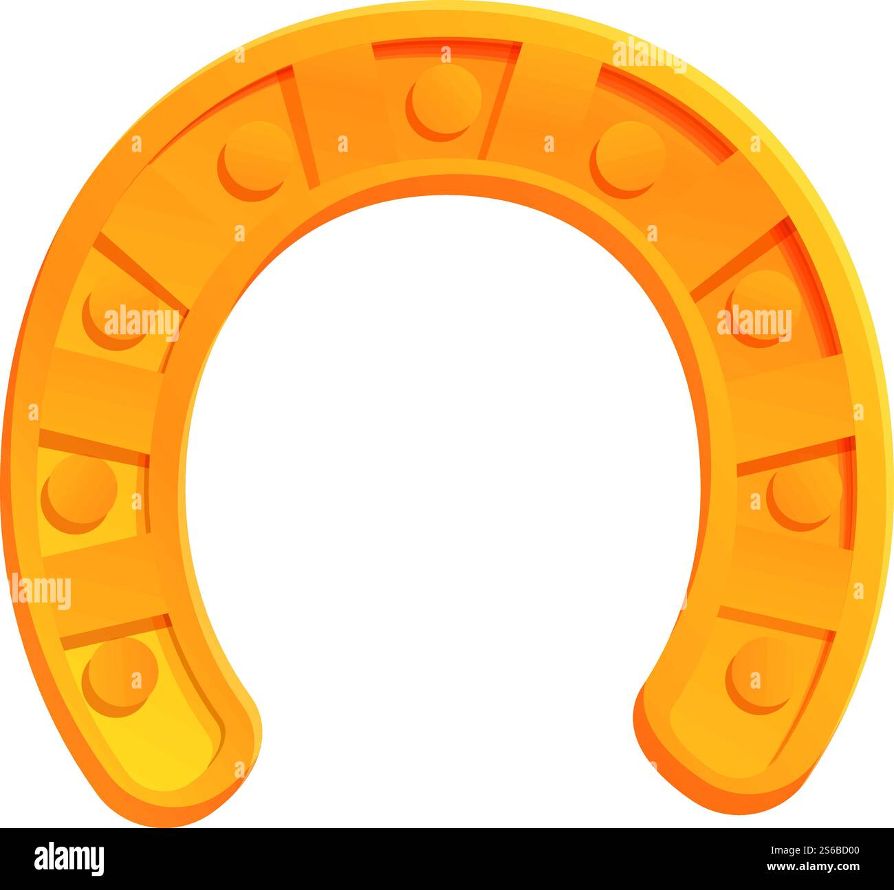 Irish gold horseshoe icon. Cartoon of irish gold horseshoe vector icon ...