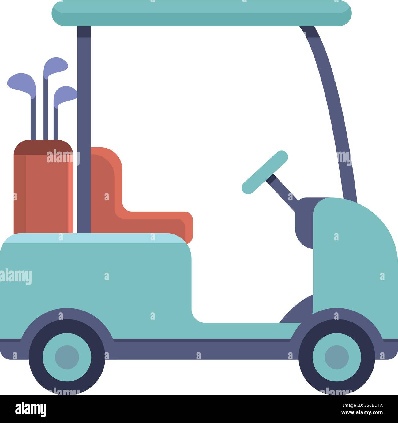 Luxury golf cart icon. Cartoon of luxury golf cart vector icon for web ...