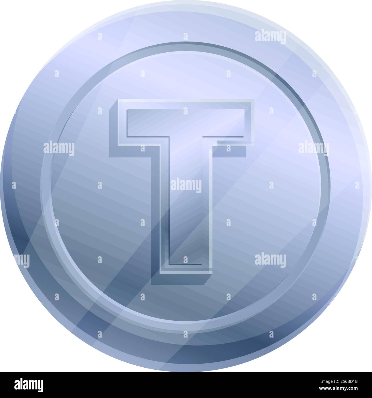 Silver token icon. Cartoon of silver token vector icon for web design ...