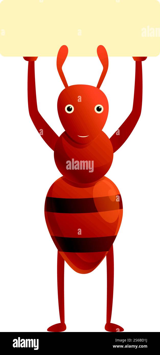 Ant sugar stick icon. Cartoon of ant sugar stick vector icon for web ...