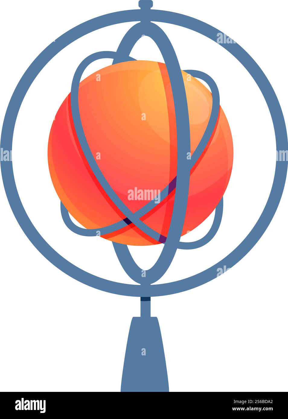 Mechanic gyroscope icon. Cartoon of mechanic gyroscope vector icon for ...