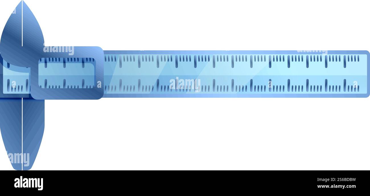 Steel caliper icon. Cartoon of steel caliper vector icon for web design ...