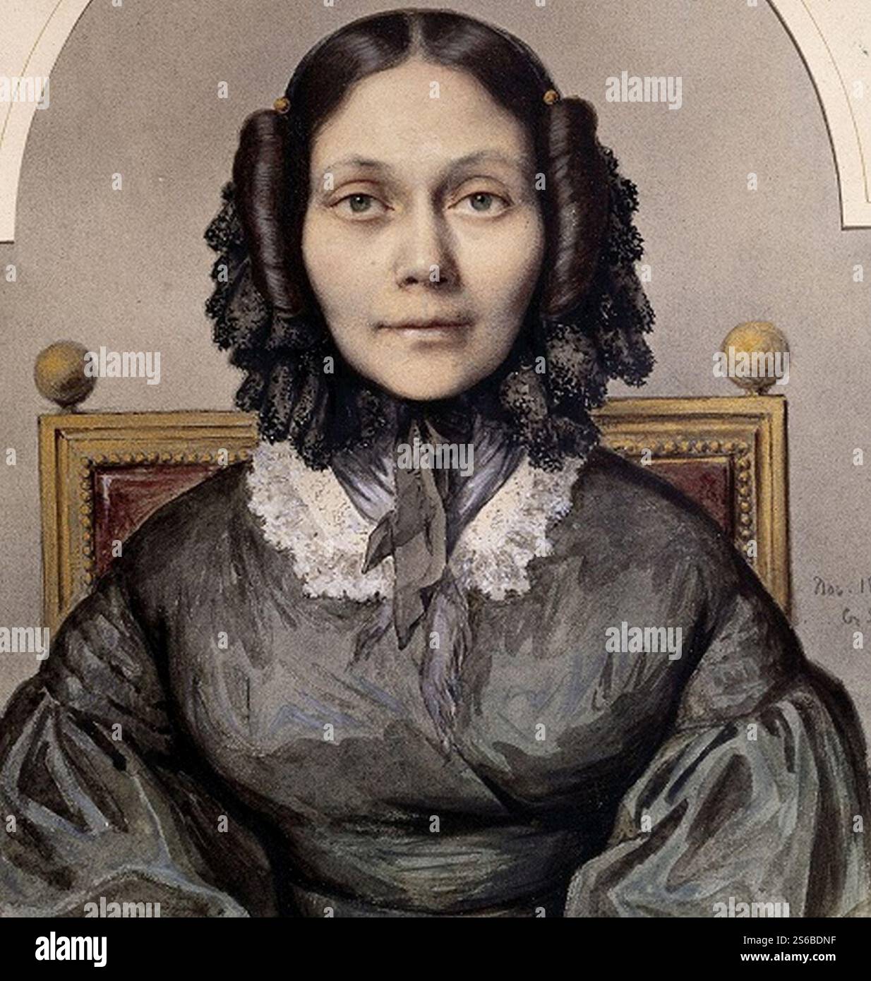 Gaston de Ségur - La comtesse de Ségur, 1841 (couleurs Stock Photo - Alamy