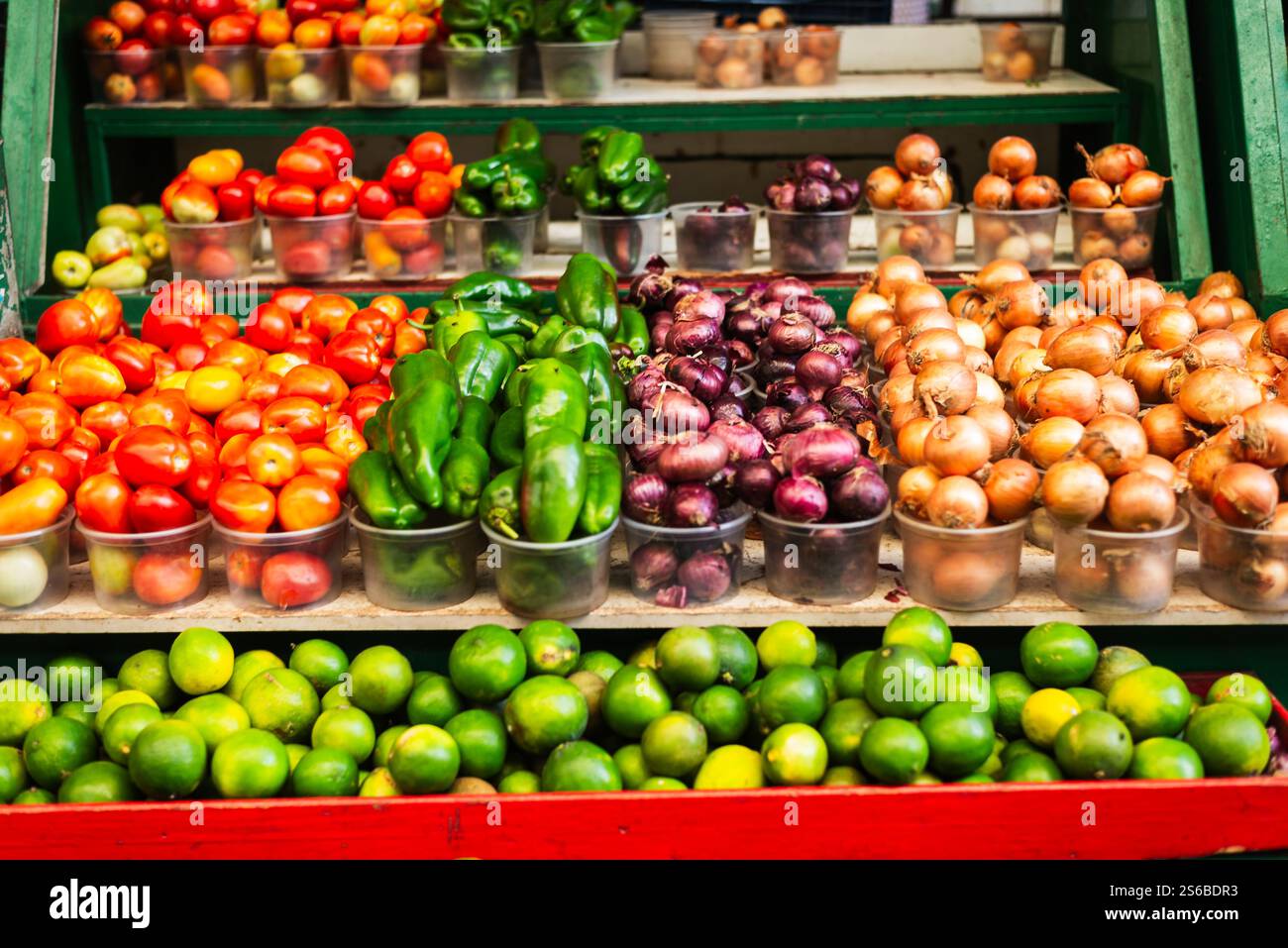 Healthy food for sale at a stand. Concept of healthy eating. Sao ...