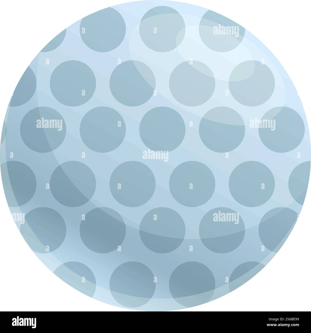 Dotted golf ball icon. Cartoon of dotted golf ball vector icon for web ...