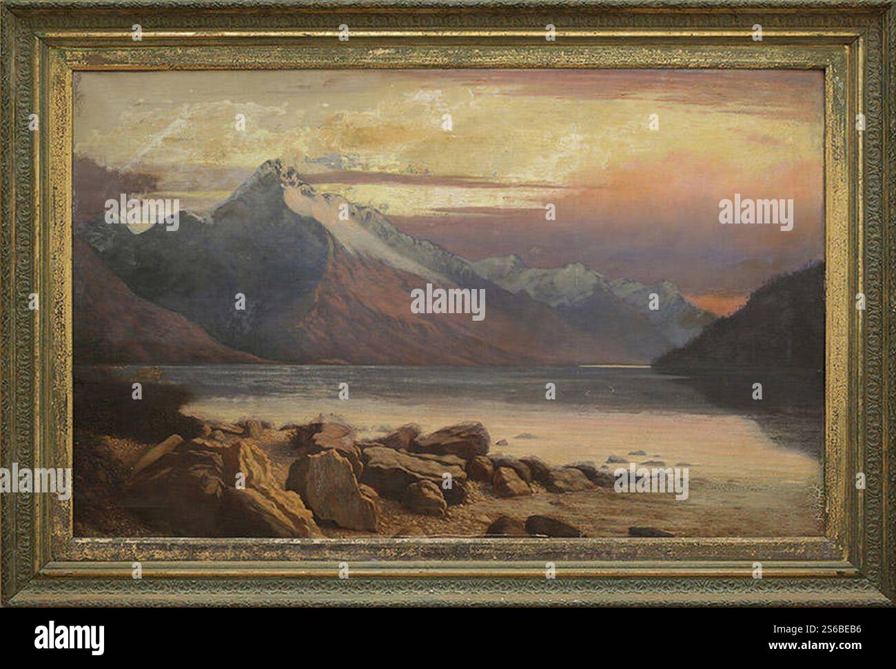 George Sherriff - New Zealand Lake Scene Stock Photo - Alamy