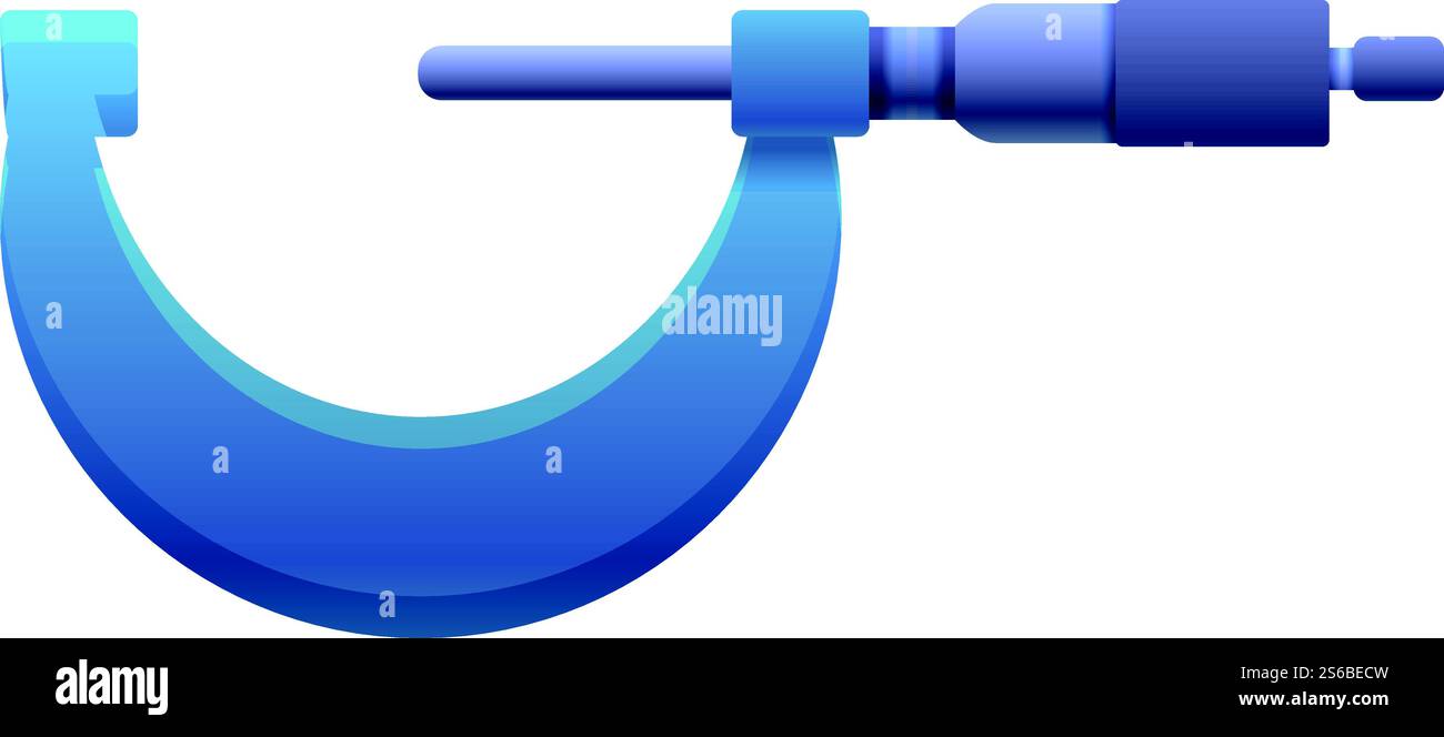 Equipment micrometer icon. Cartoon of equipment micrometer vector icon ...