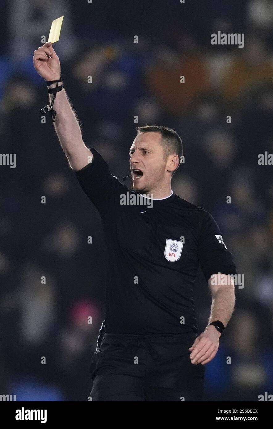 Referee Simon Mather during the Sky Bet League One match at New Meadow ...