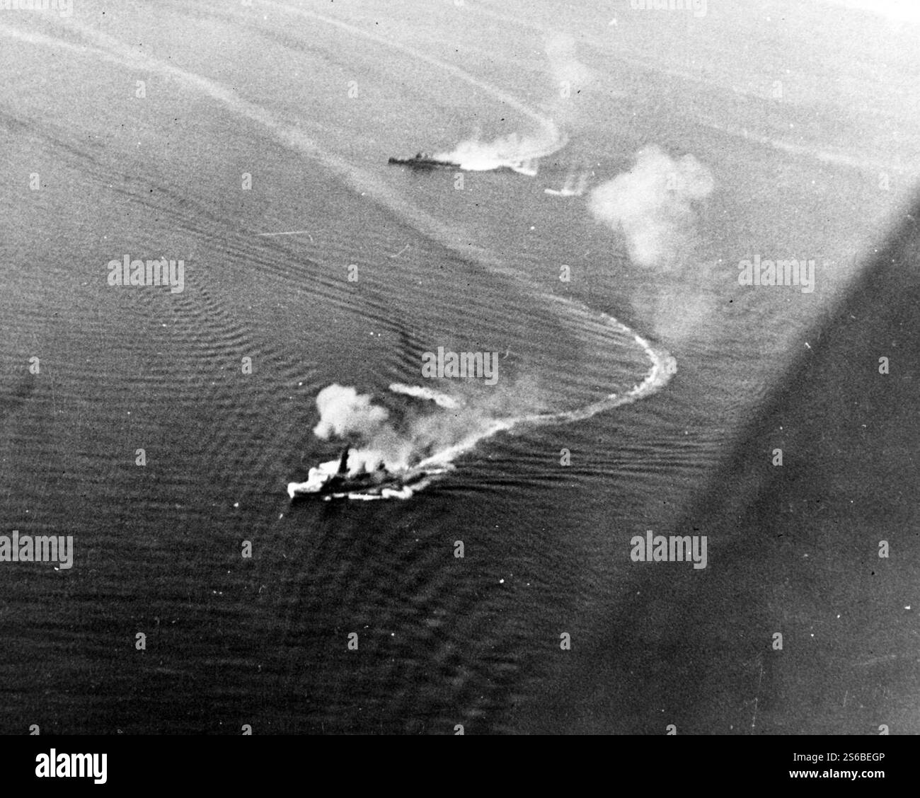 Fuso-class Battleship and Mogami, Battle of Leyte Gulf, October 1944 ...