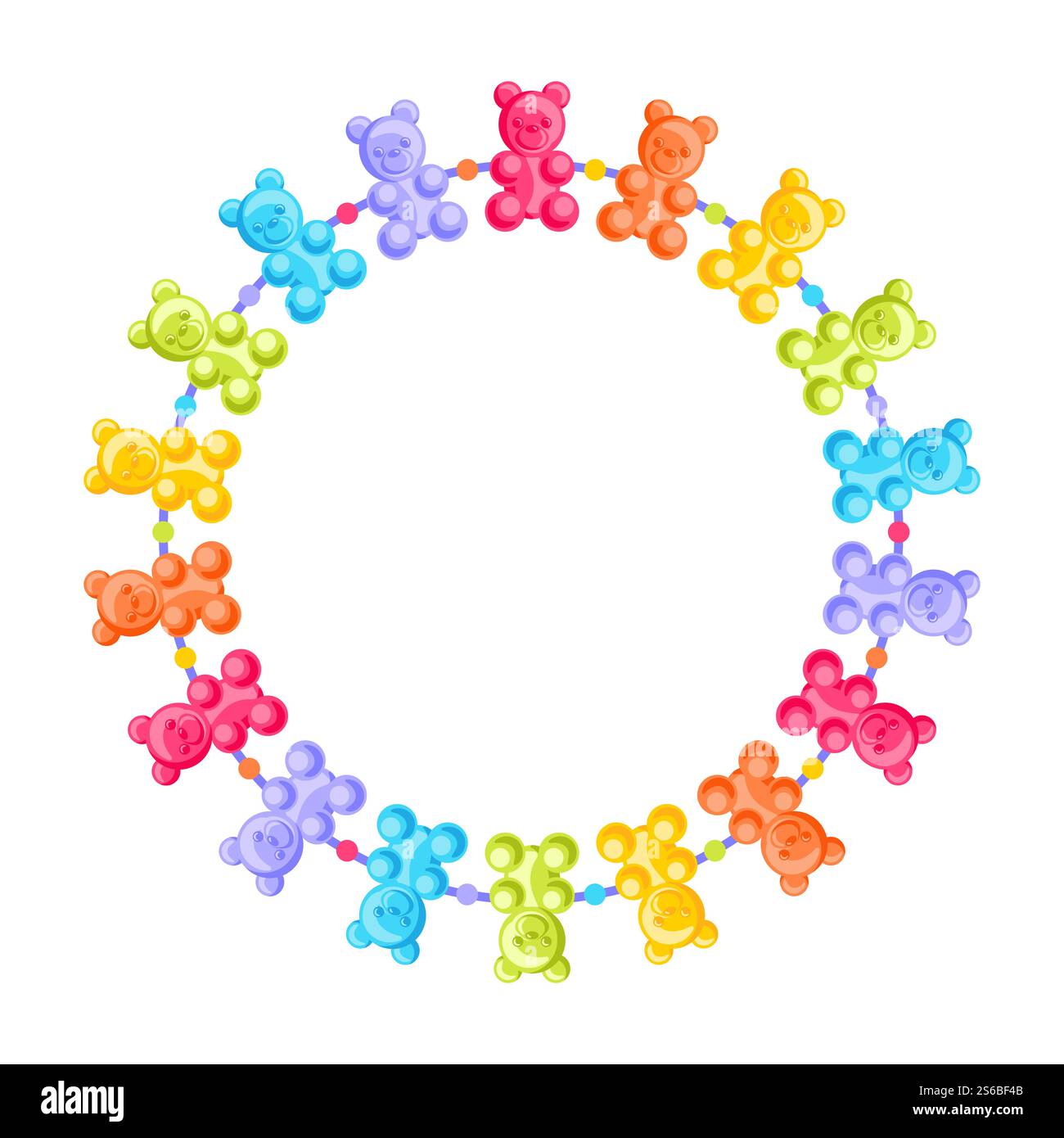 Plastic kids beads, rainbow Jelly bears funky bracelet. Diy beading 00s ...